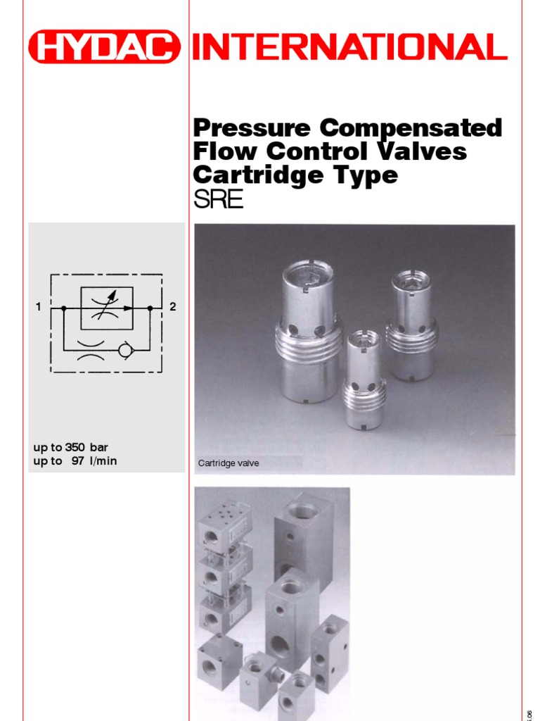 Flow Control Valves Pressure Compensated Cartridge Type | PDF | Valve ...
