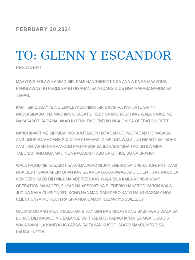 Information Letter G1 | PDF