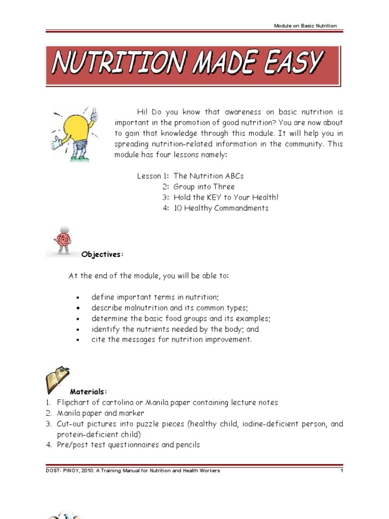 Basic Nutrition English | Nutrients | Nutrition