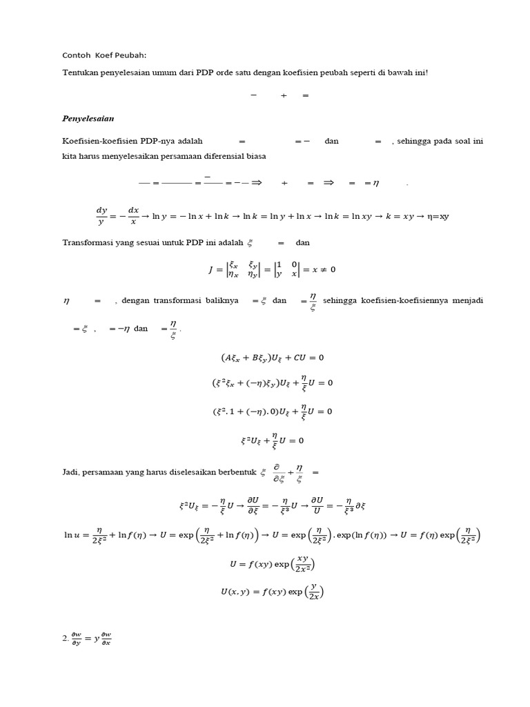 Contoh Koef Peubah | PDF