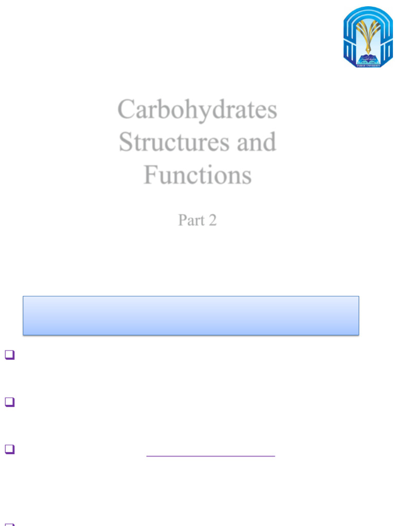 Understanding Carbohydrate Structures | PDF | Carbohydrates | Glucose