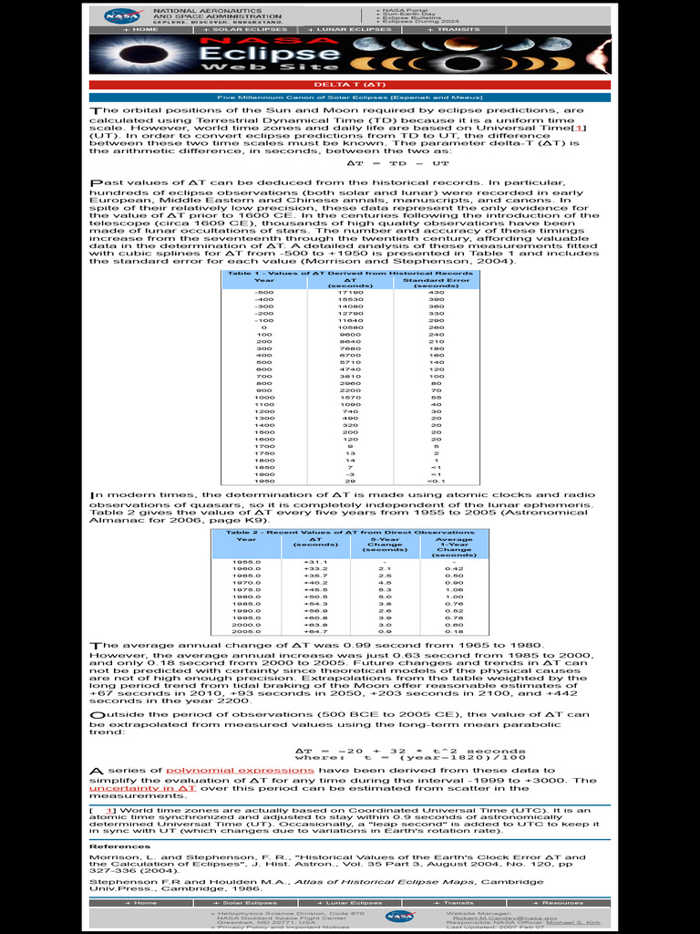Nasa - Delta T | PDF