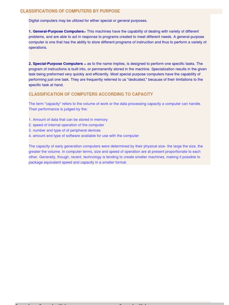 General-Purpose Computers This Machines Have The Capability of Dealing ...