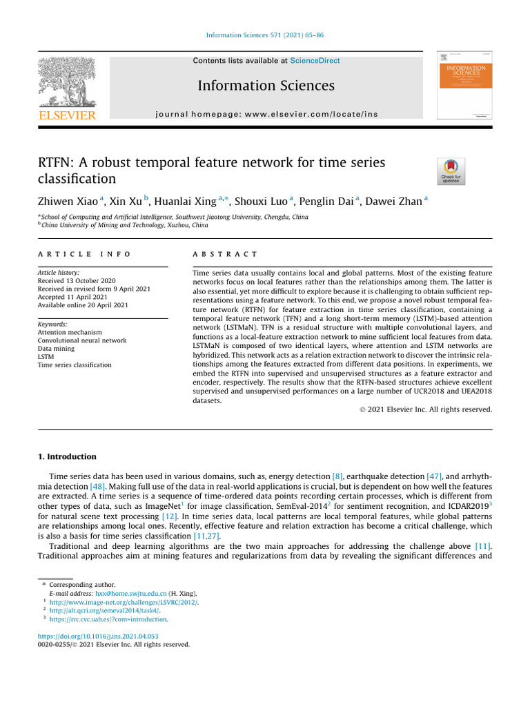 RTFN - A Robust Temporal Feature Network For Time Series Classification ... RTFN - A Robust Temporal Feature Network For Time Series Classification ...
