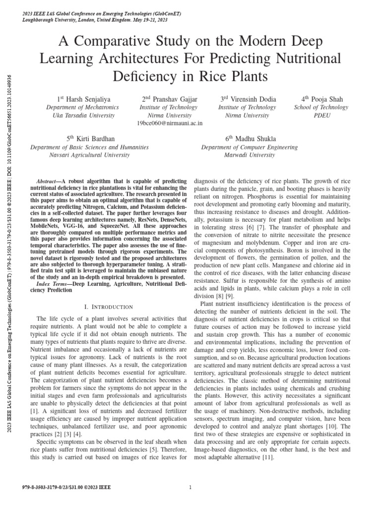 A Comparative Study On The Modern Deep Learning Architectures For ...