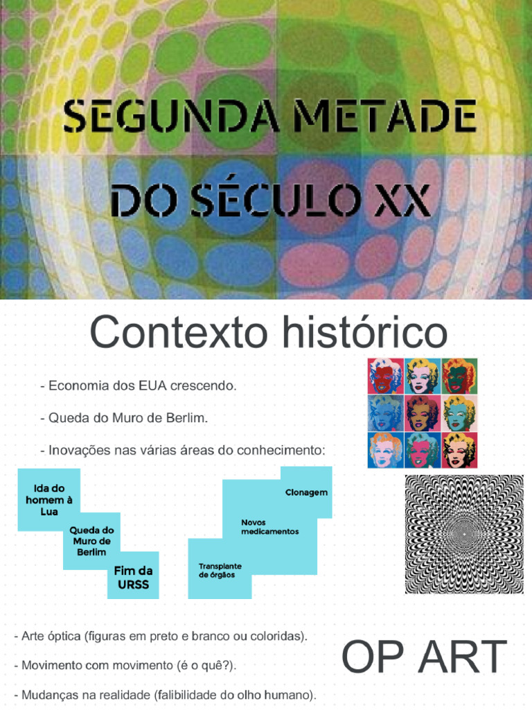 Arte e Consumo - (P) OP ART (3º Ano) | PDF