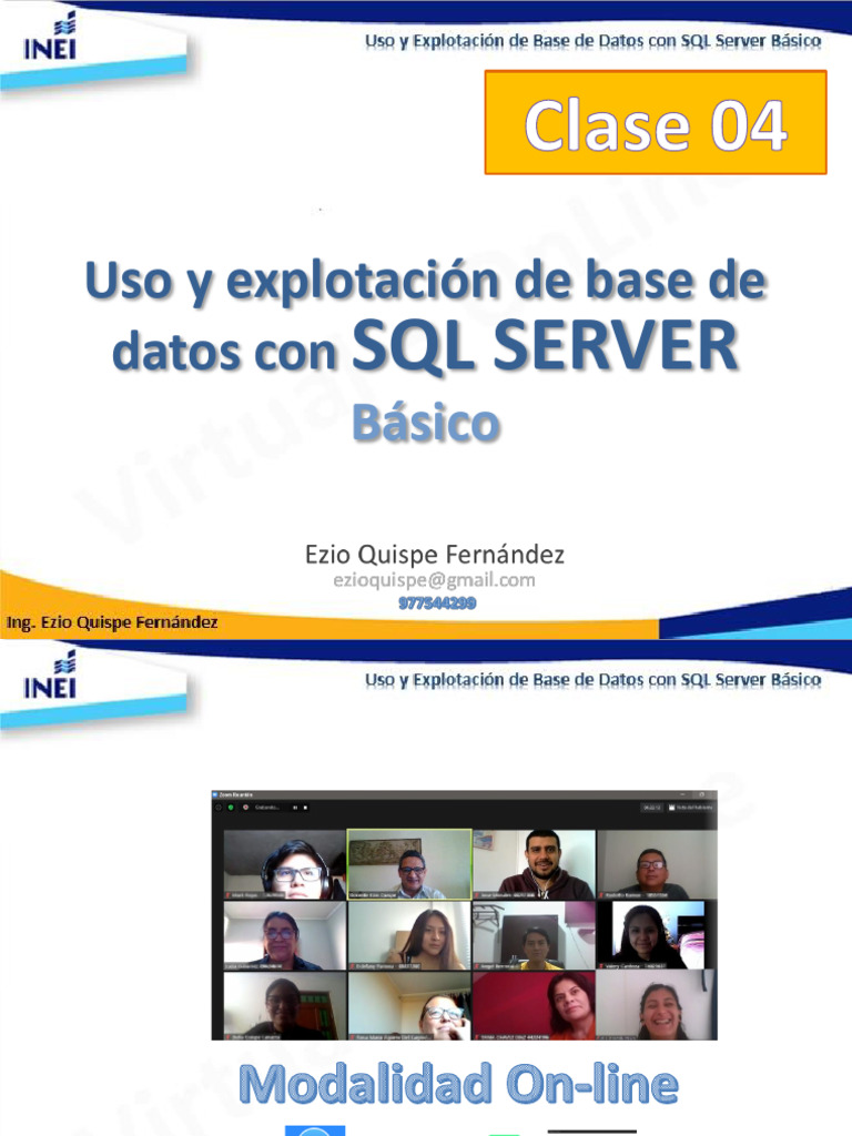 02-2 Uso y Explotacion de Base de Datos Con SQL Basico - DDL Tablas | PDF