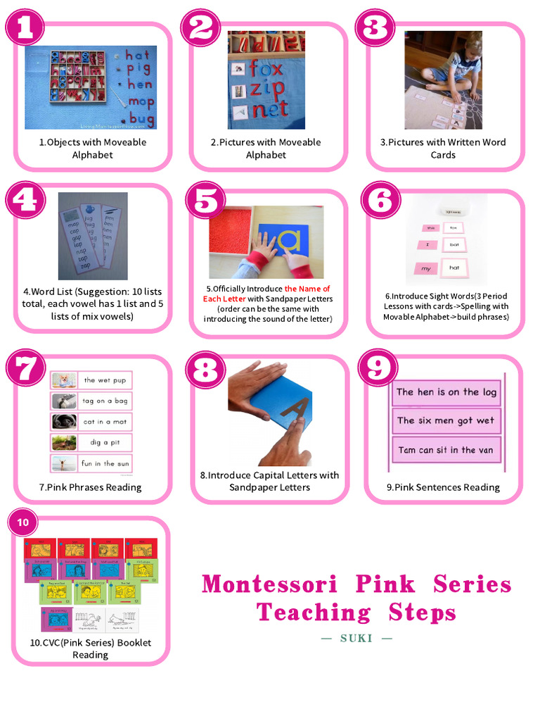 Montessori Pink Series Teaching Guide | PDF