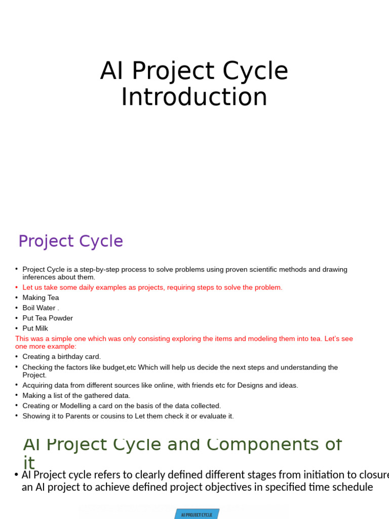 AI Project Cycle | PDF
