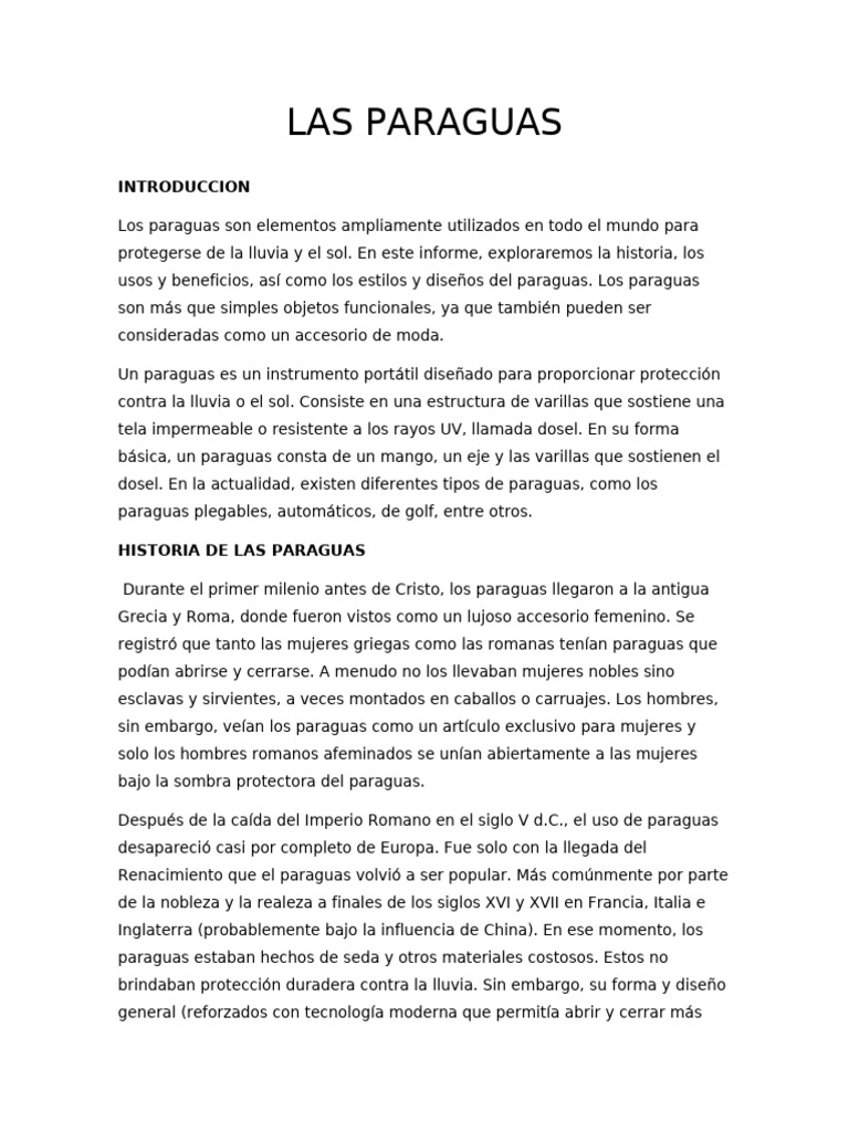 Las Paraguas | PDF