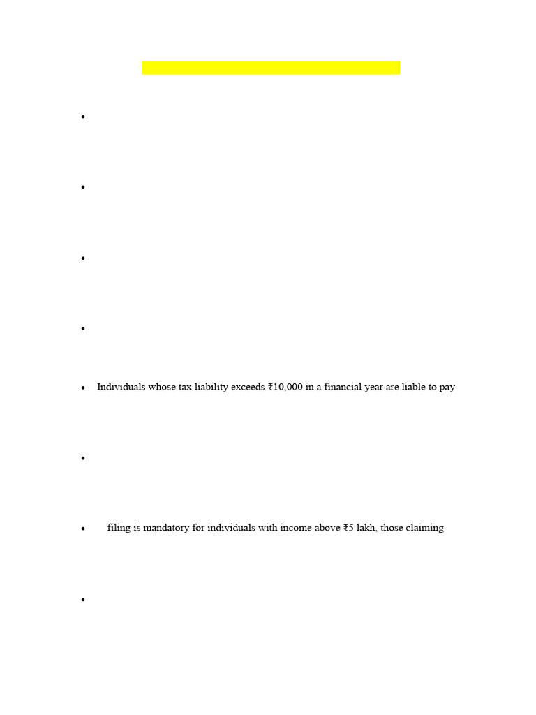 Income Tax Return Filing 2022 Question Solution | PDF