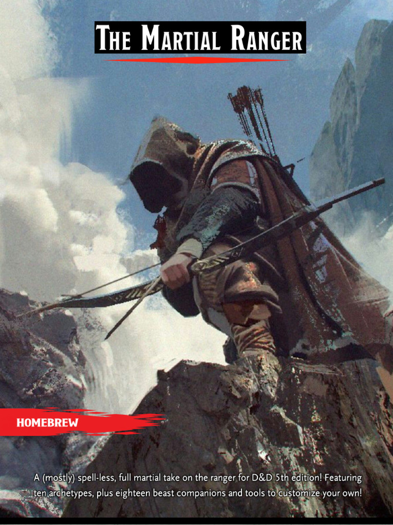 The Martial Ranger v5.0 - GM Binder | PDF