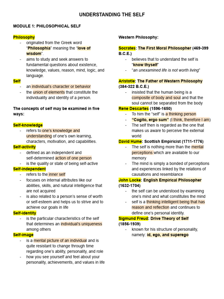 UTS Reviewer by Ganda | PDF