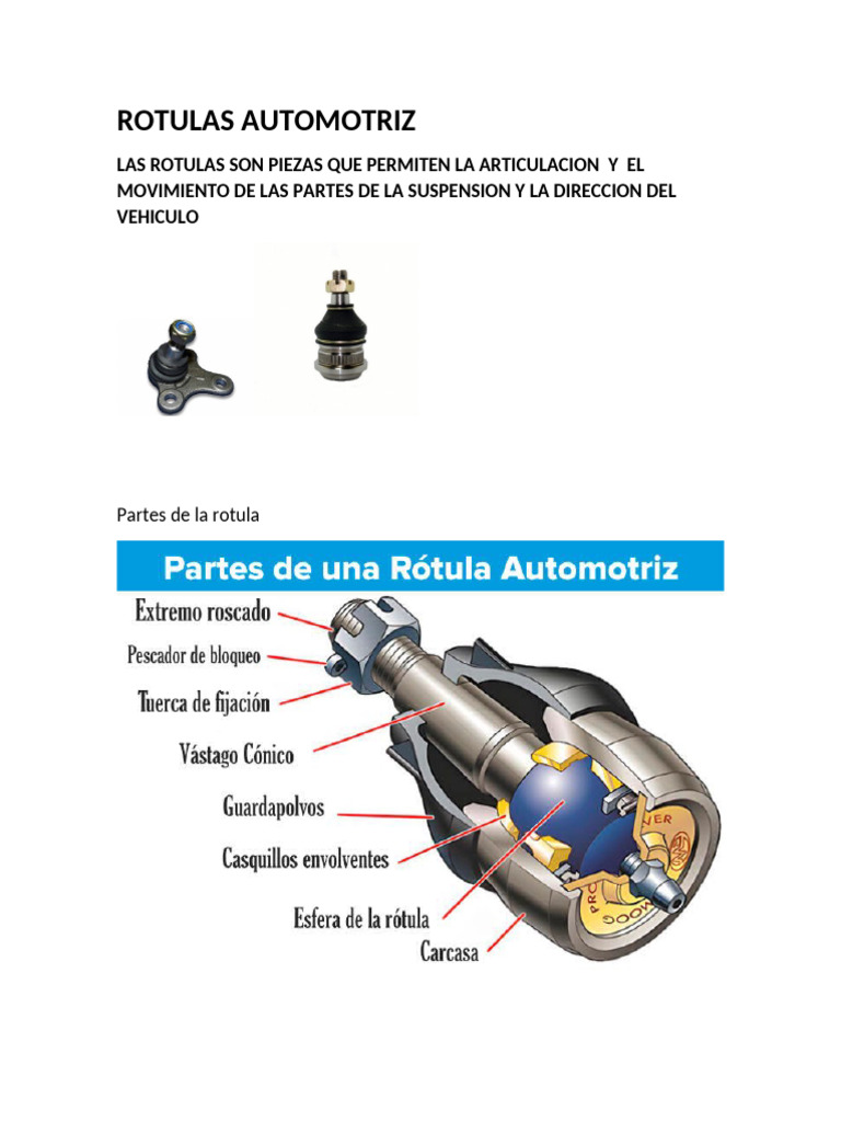Rotulas Automotriz | PDF