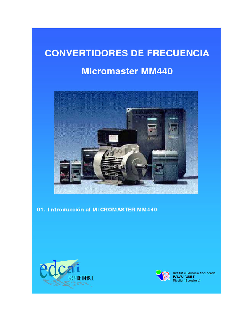 Introducción al Micromaster MM440 | PDF | Resistencia Eléctrica y ...