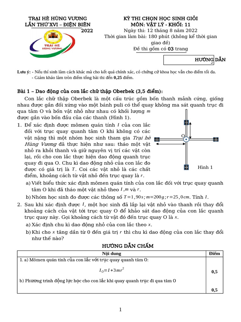 2022 - THHV - HDC Vật lý 11 | PDF
