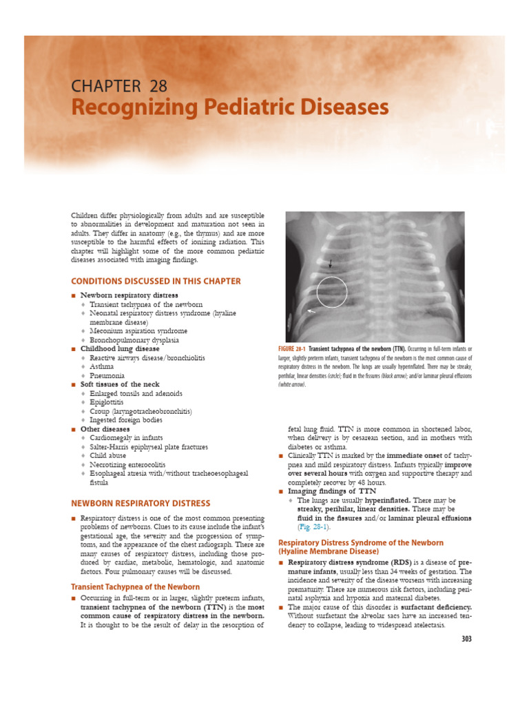 Peds Chapter | PDF | Respiratory Diseases | Lung