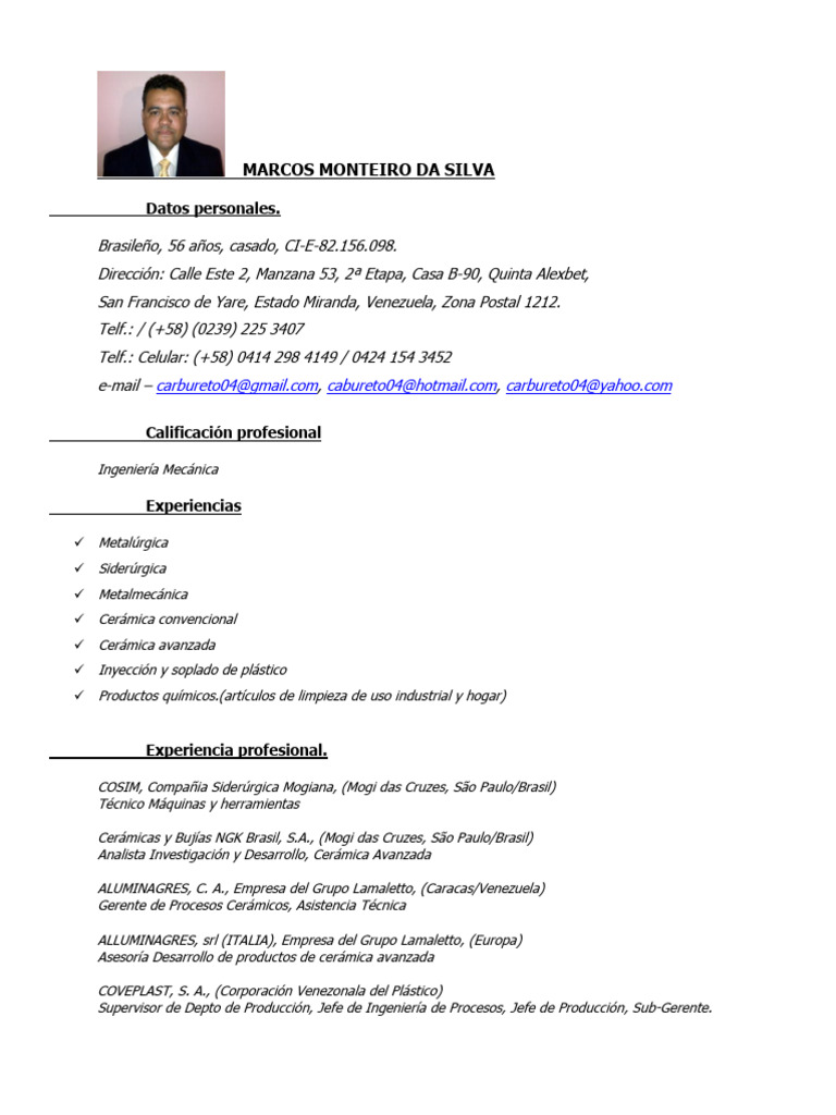 CV - Marcos Monteiro - Abr - 2021 | PDF