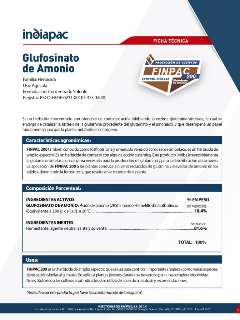 finpac_200_ficha_tecnica | PDF