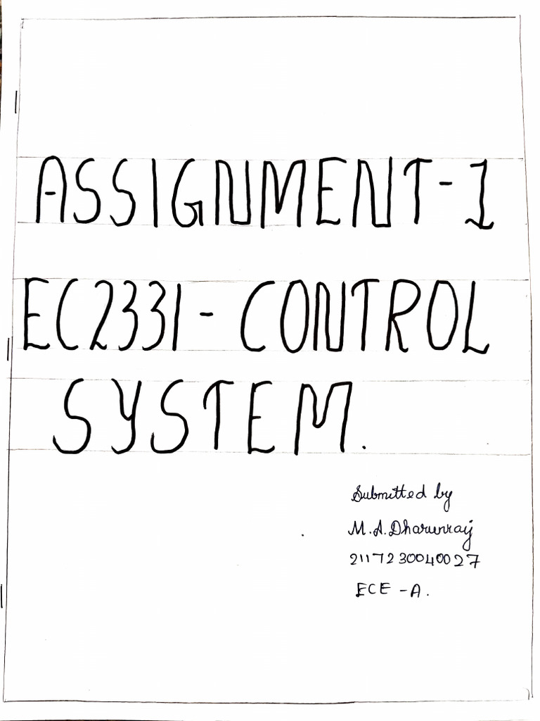 Control Systems | PDF