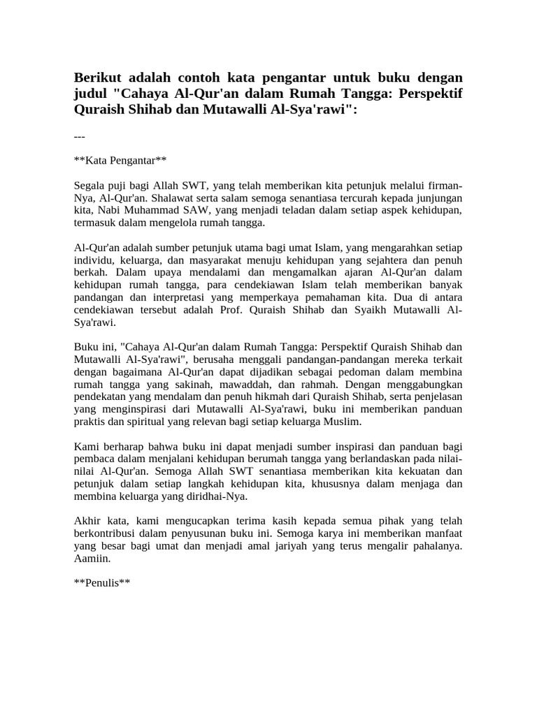 Kata Pengantar Buku | PDF | Kajian Bahasa Asing