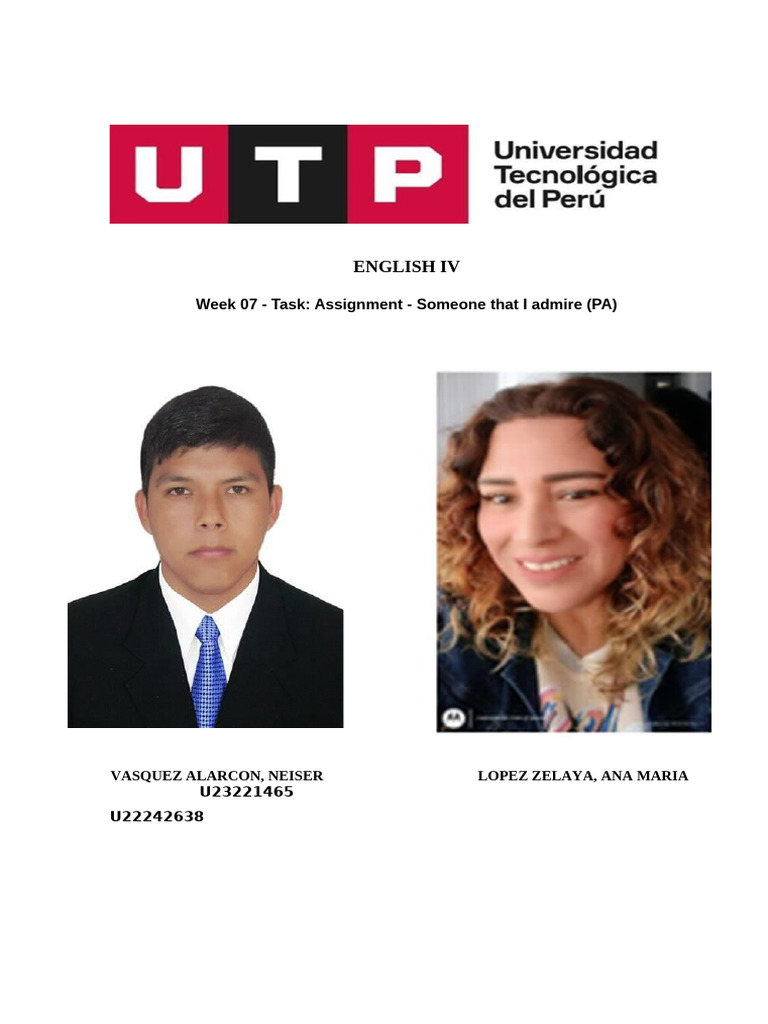 Task-07-Assignment - Someone That I Admire (PA) | PDF