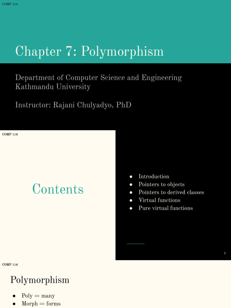 Chapter 7_ Polymorphism | PDF