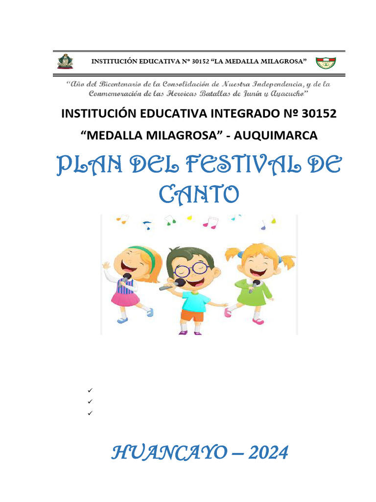 Bases Concurso de Canto | PDF