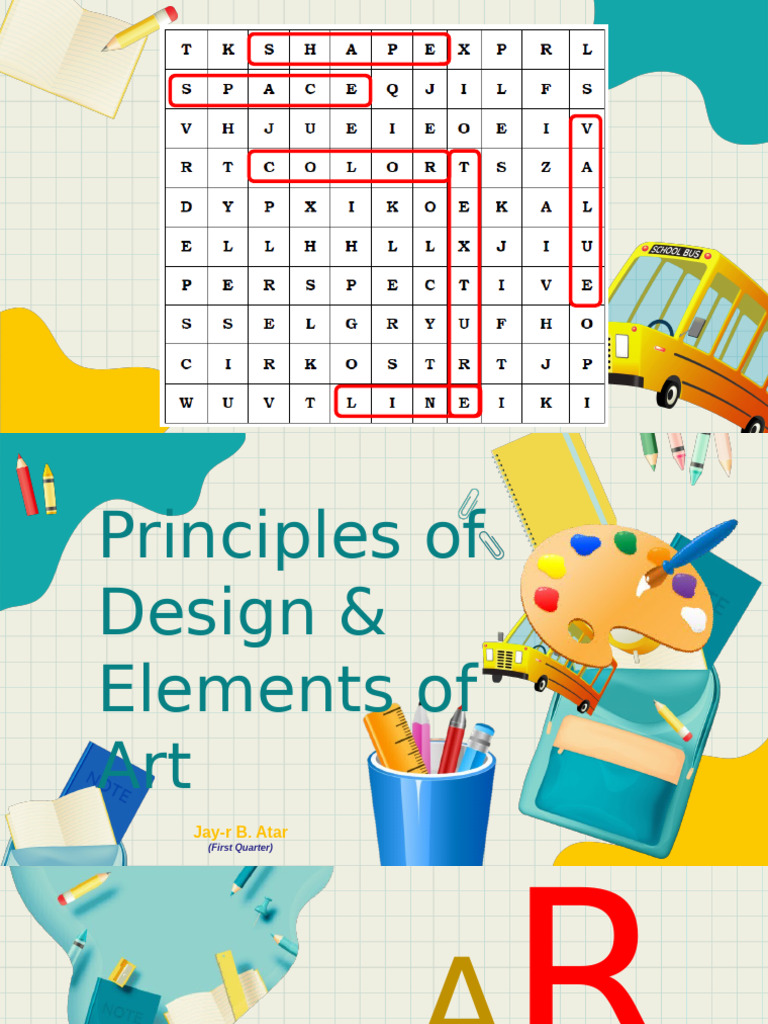 Lesson 1 2 Principles of Design and Elements of Art | PDF