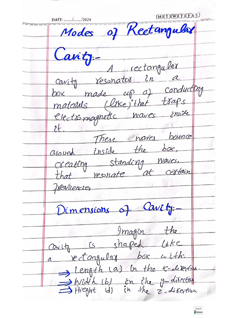 Modes of rectangular cavity (laser) | PDF