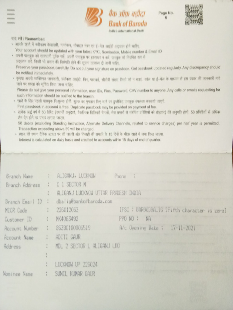 Bank Id | PDF