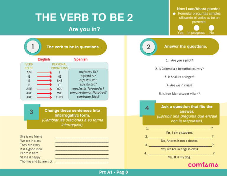 The Verb To Be 2 | PDF
