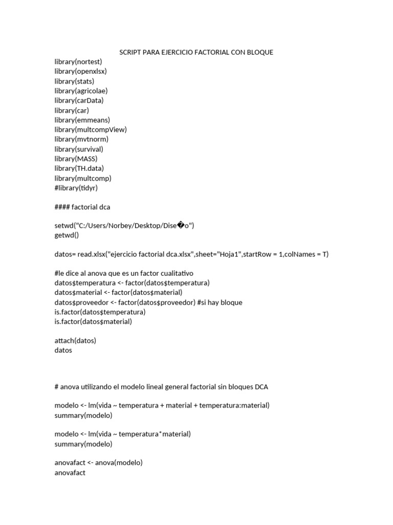 Script para Ejercicio Factorial Con Bloque | PDF | Métodos y materiales de enseñanza | Informática