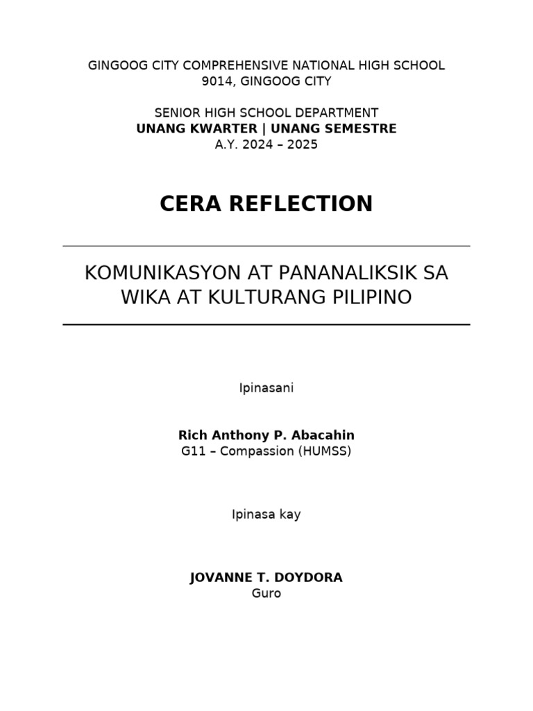 E Cera Format | PDF