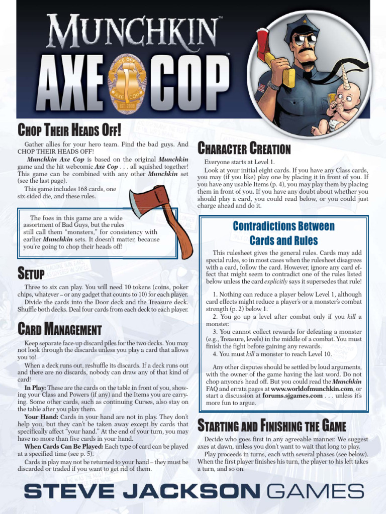 Munchkin Axe Cop + | PDF