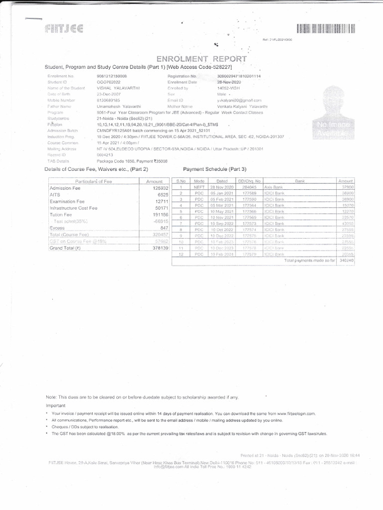 FIITJEE Details | PDF