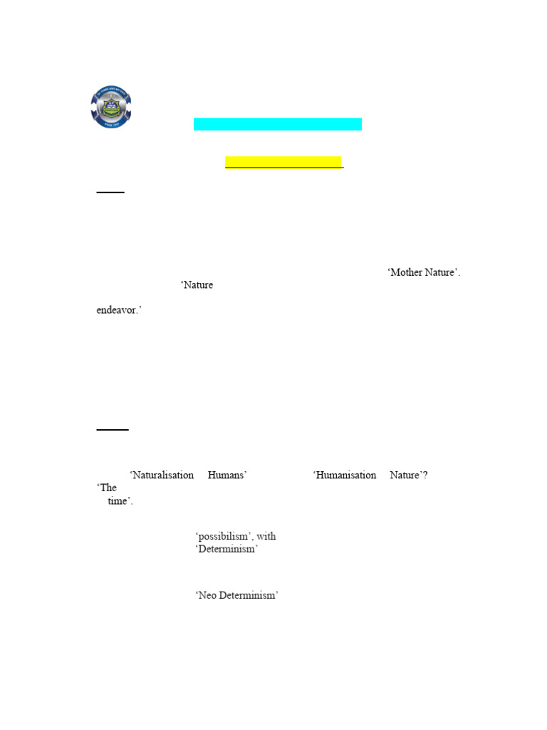 Ques Bank Geography 12th | PDF | Agriculture | Politics