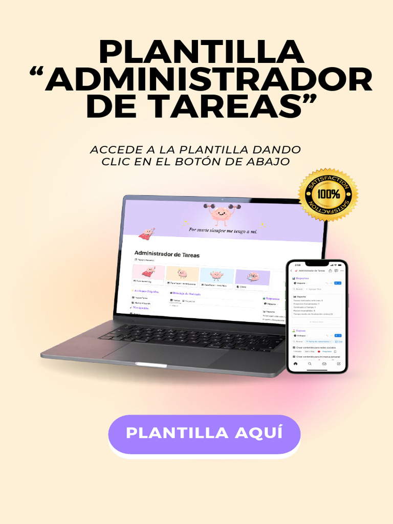 Plantilla Administrador de Tareas | PDF