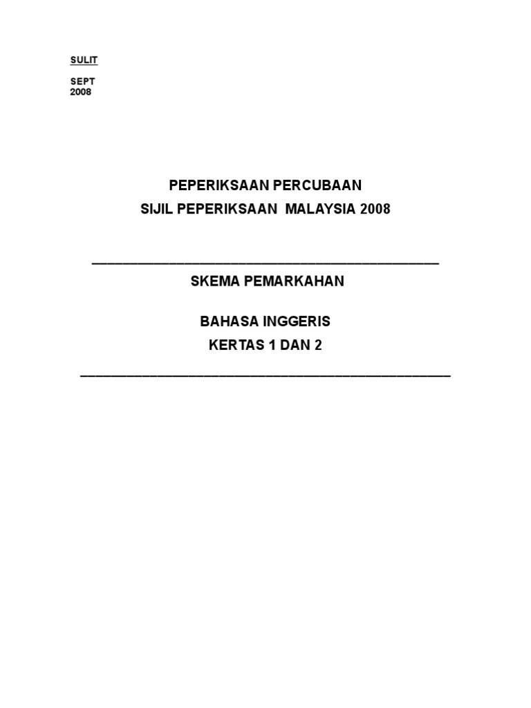 SPM Bi Ans (Kedah) | PDF