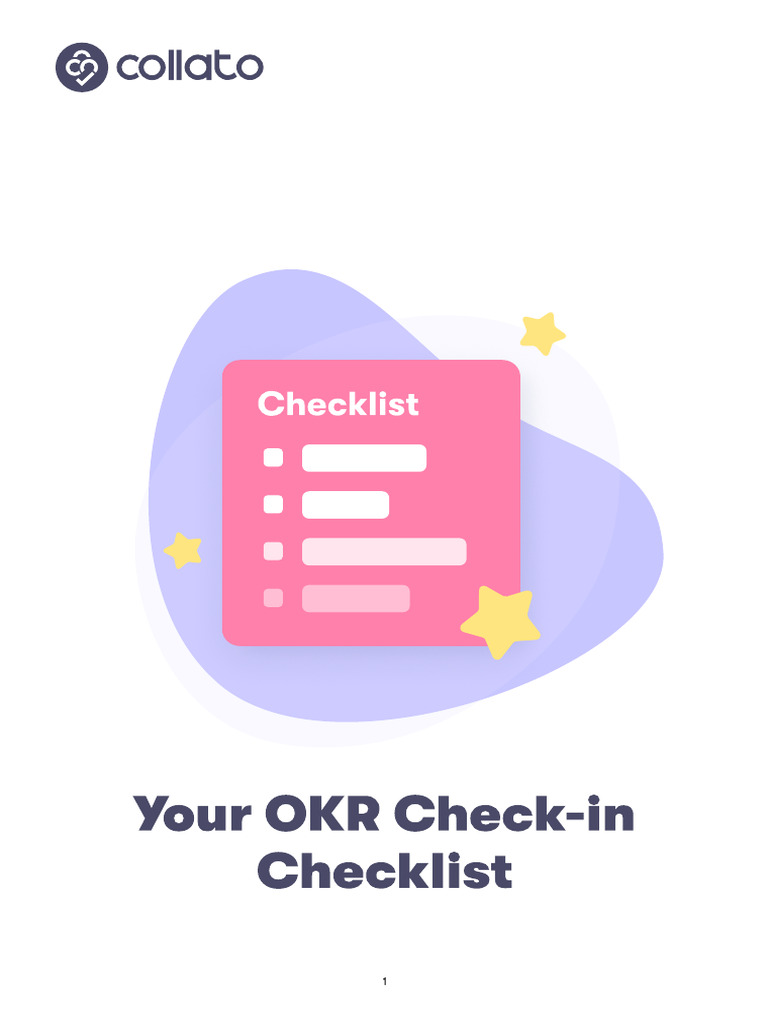 OKR Check-In Checklist | PDF