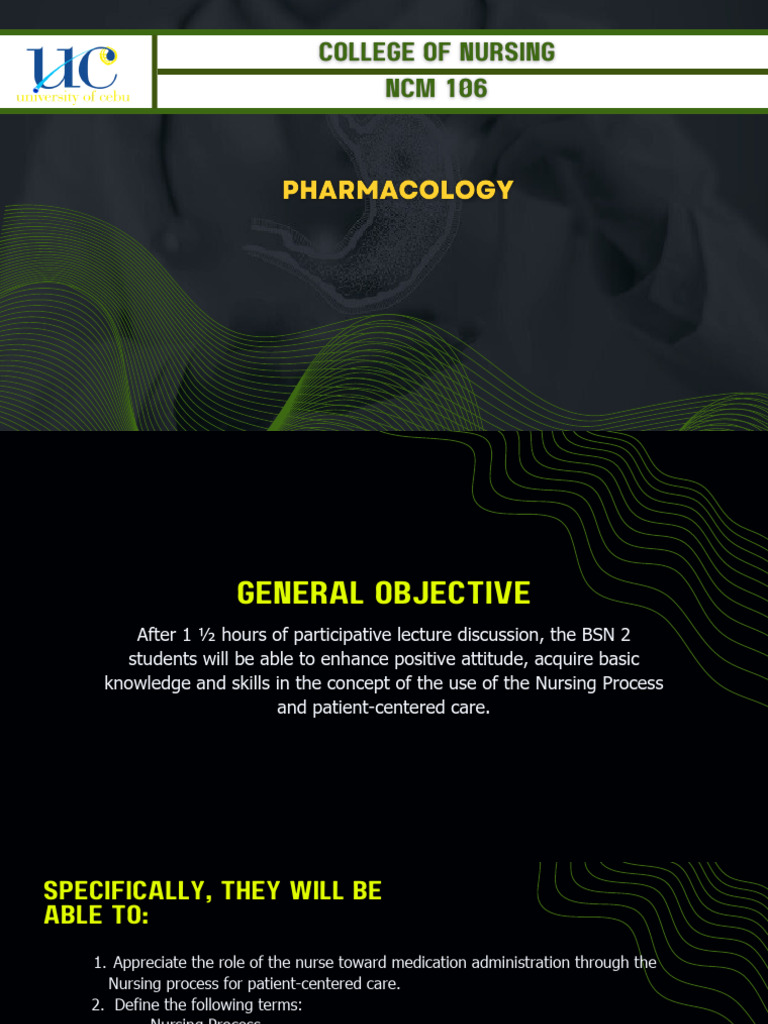 Pharmacology Nursing Process | PDF