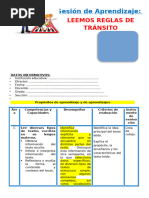 1° Sesión Día 1 PS Conocemos Las Señales de Tránsito Unidad 7 Semana 1 ...