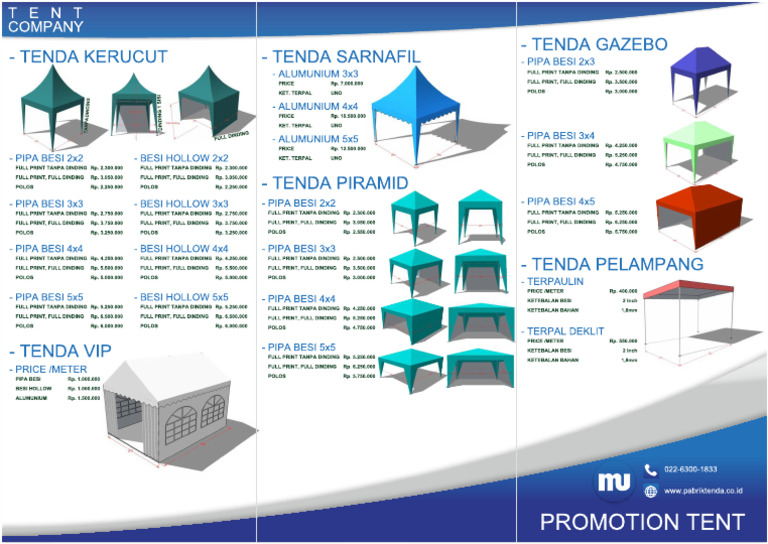 Harga Tenda Promosi | PDF