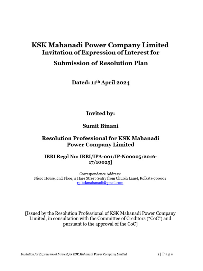 EOI Process Document 11.04.2024 v10 | PDF