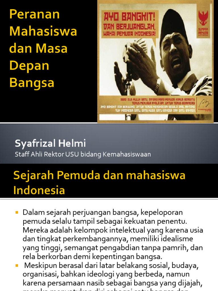 Peranan Pemuda Dalam Pembinaan Politik Bangsa | PDF