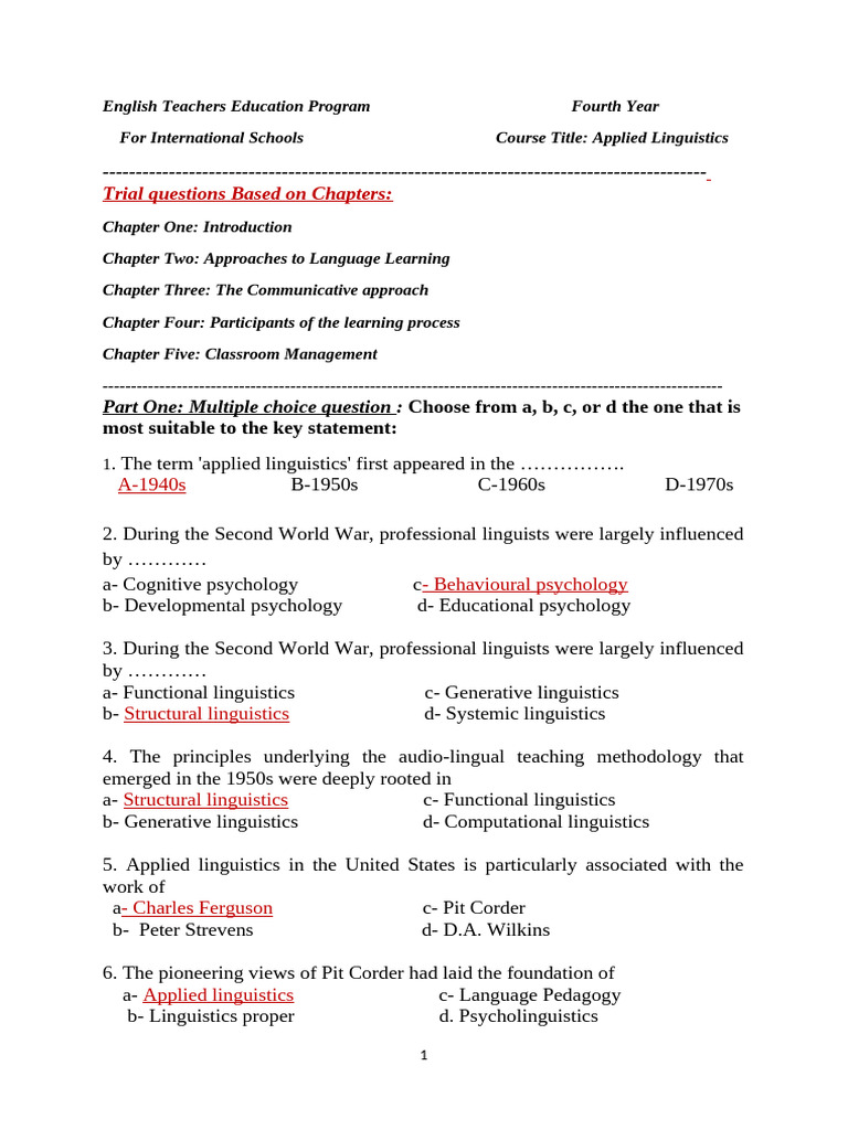 Model Answer For TRial Questions | PDF