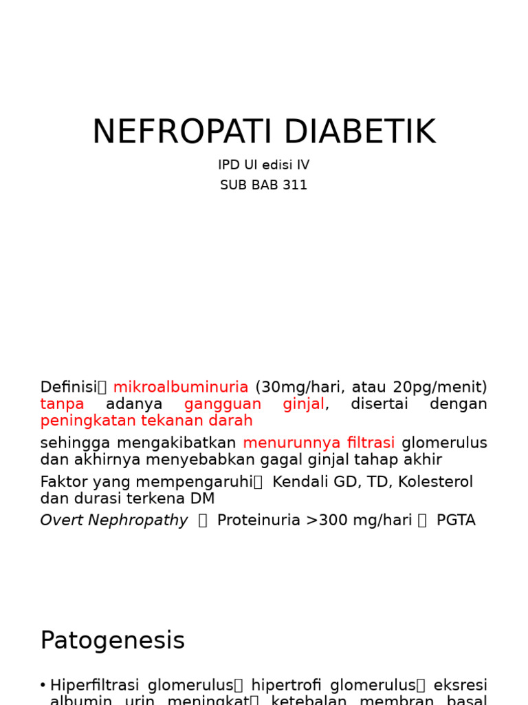 Nefropati Diabetik | PDF