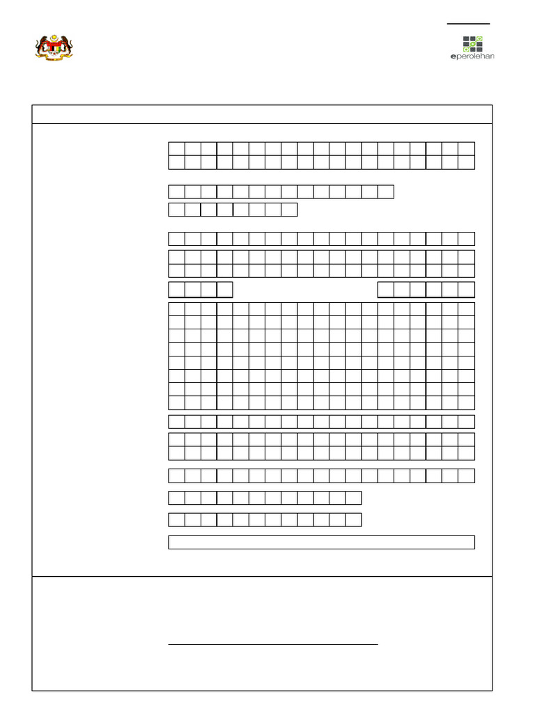 BORANG PENGGUNA ePEROLEHAN | PDF