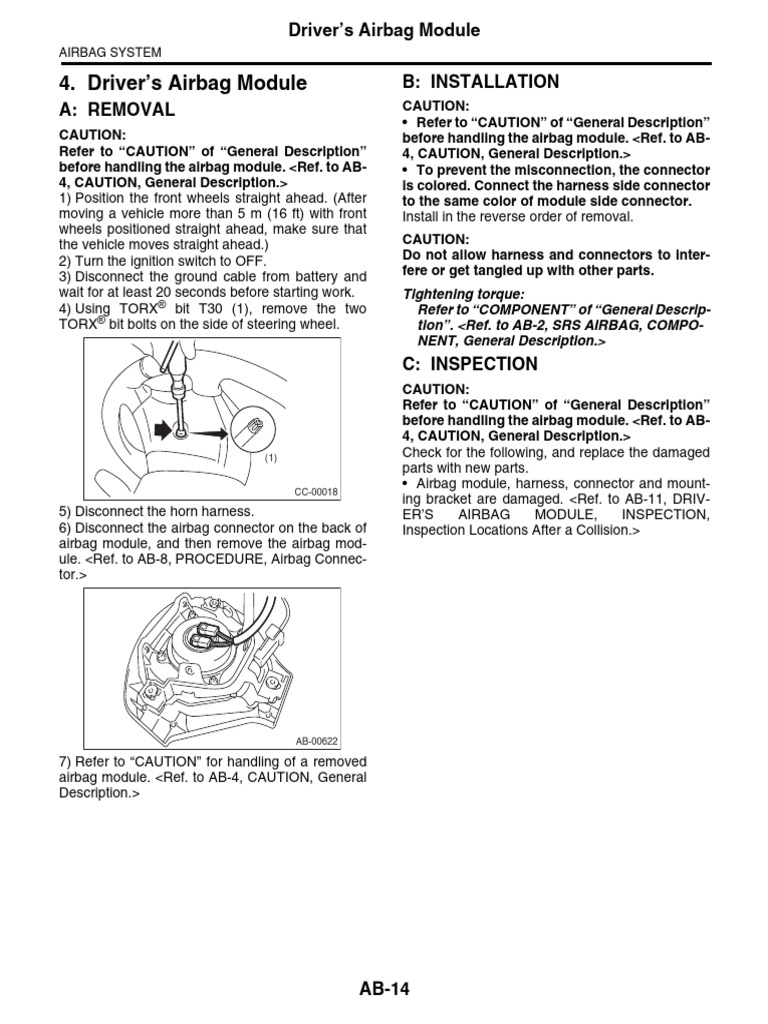 MSA5T0725A162394 drivers airbag module | PDF