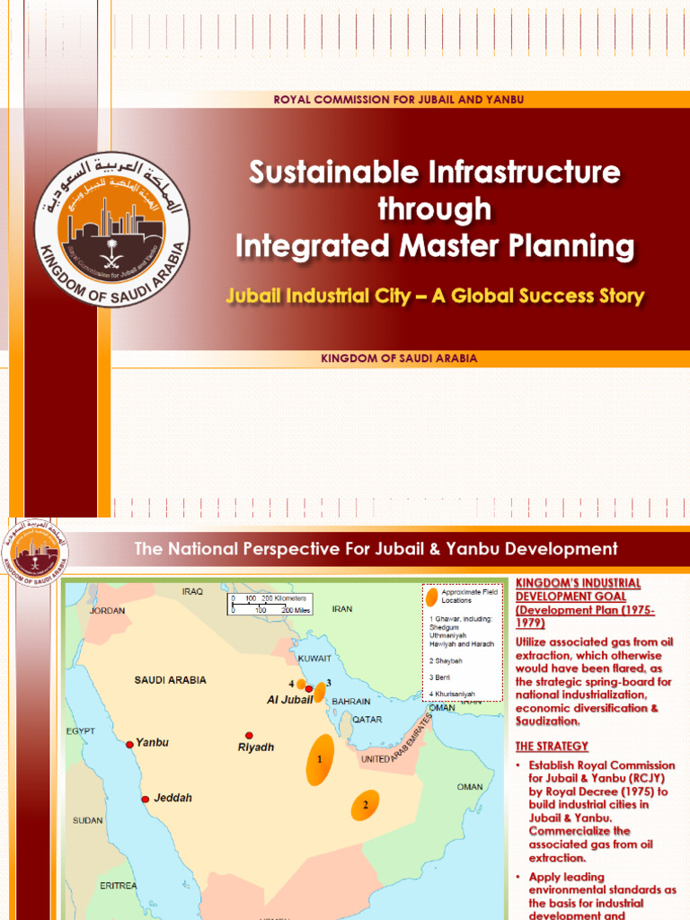 JUBAIL Sustainable Infrastructure though Integrated Master Planning | PDF